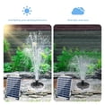 Square Split Solar Fountain Light Battery Backup Floating Garden Pond ...