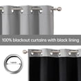 4 Panels 100% Blackout,Curtain with Coated Lining,Solid - Walmart.com