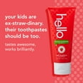 Hello Kids Wild Strawberry Fluoride Toothpaste, Natural Flavor, Vegan ...