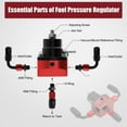 Universal Adjustable EFI Fuel Pressure Regulator Kit with 0-100psi ...