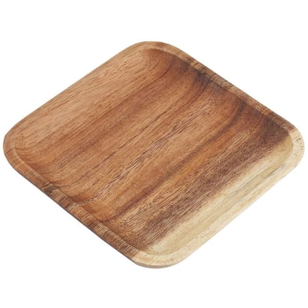 LUO Elegant Square Food Tray Snacks Sushi Wooden Serving Dish for Home ...