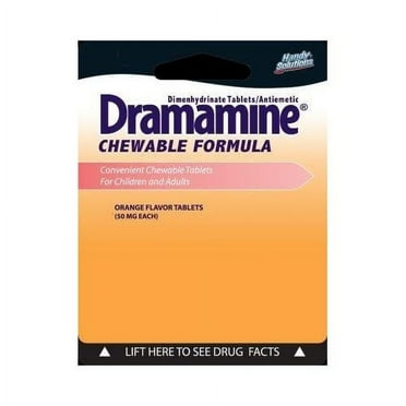 Dramamine Motion Sickness Less Drowsy Tablets - Travel Size, 8 Count ...
