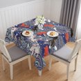 Black Red Pink Goldfish Table Cloth 60x60in, Waterproof Square ...