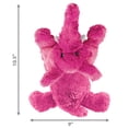 KONG® Cozie™ Plush Dog Toy with Squeaker, Elmer the Elephant, Medium ...