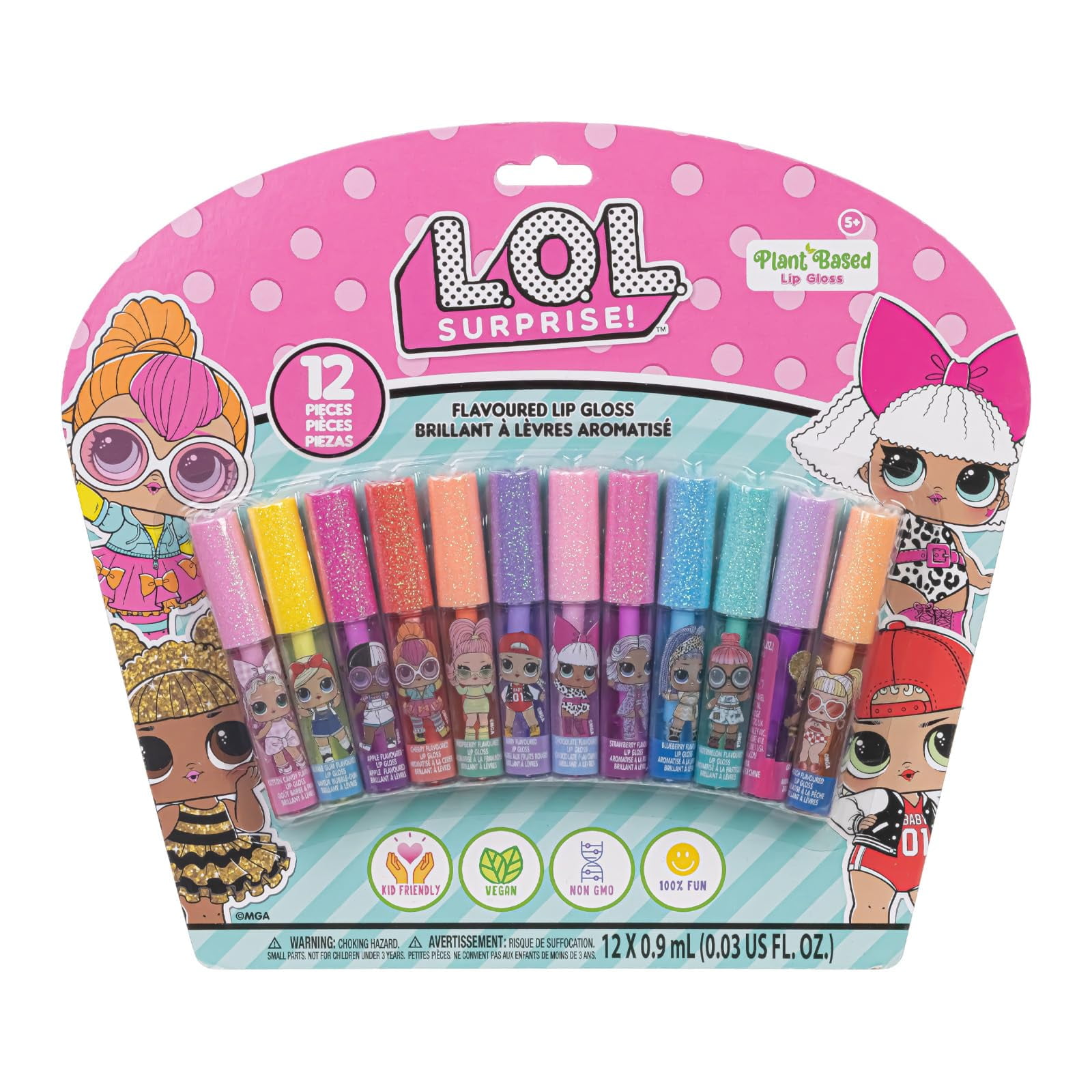 Click here for L. O.L Surprise 12 Piece Plant Based Lip Gloss  Gi... prices
