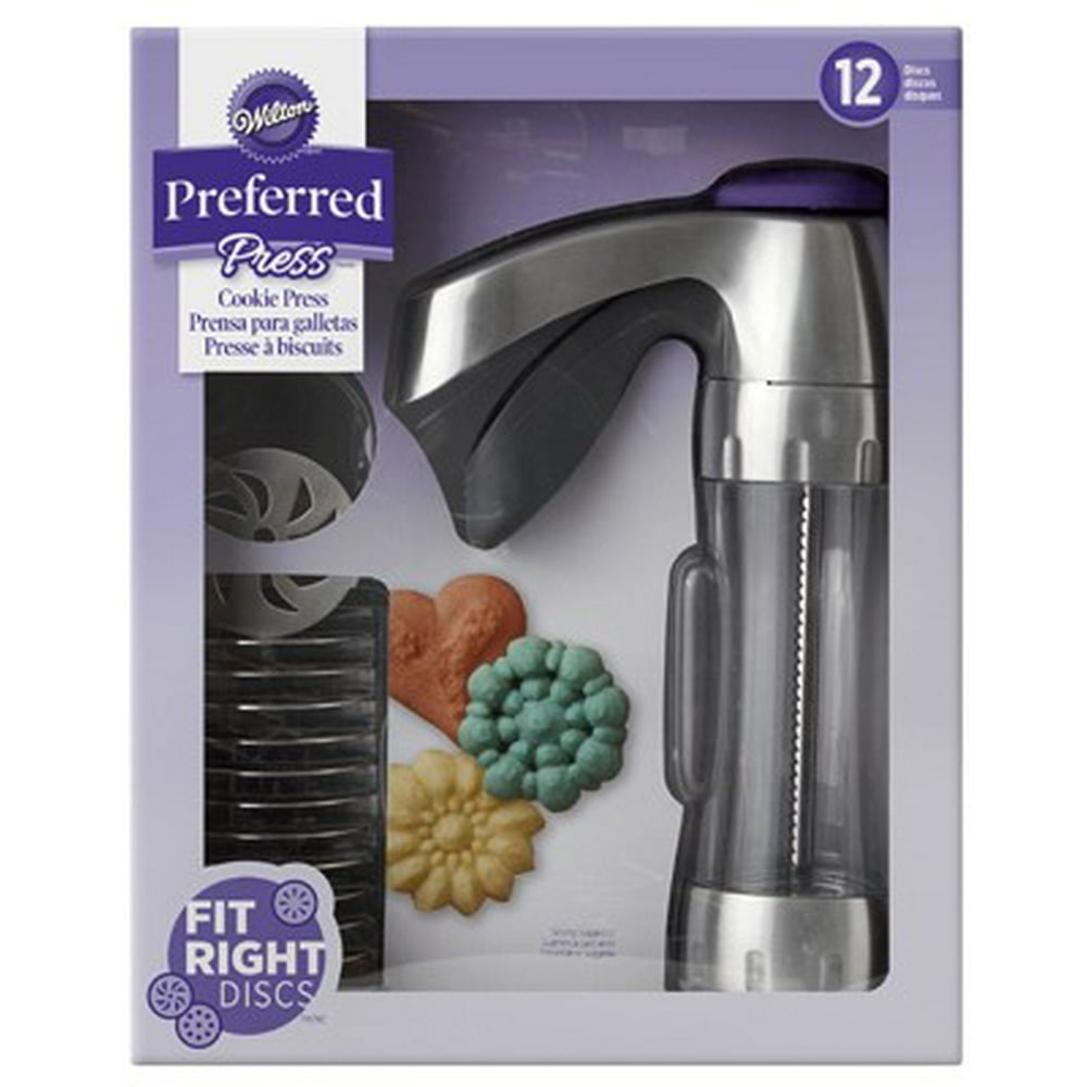 Wilton Preferred Press Cookie Press, 13-Piece, Assorted Shapes ...