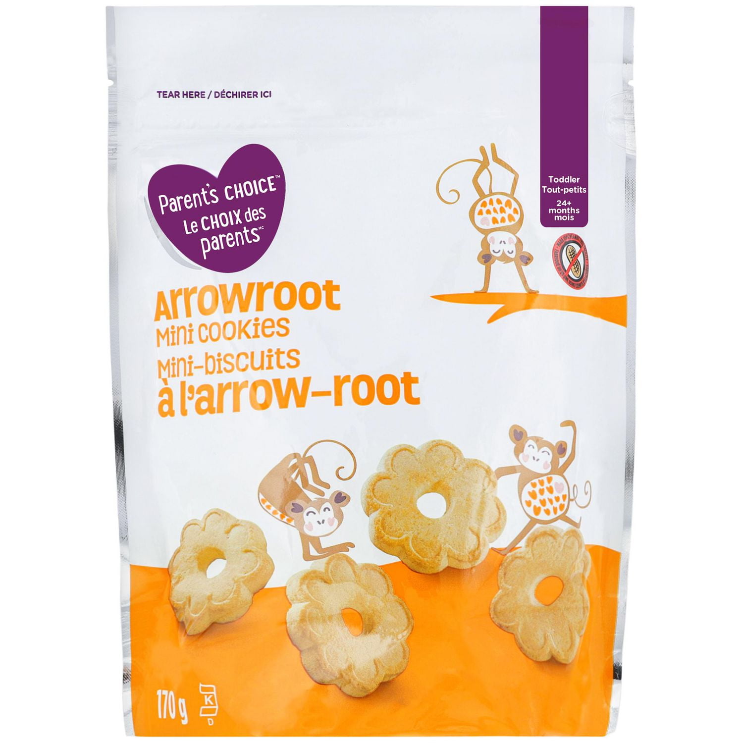 Parent's Choice Arrowroot Mini Cookies, 170 g - Walmart.ca