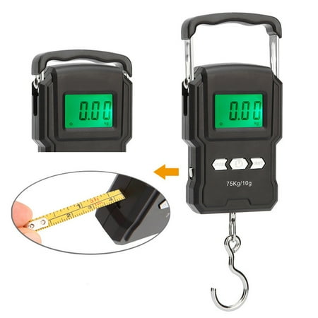 75kg Portable With Hanging Hook Handheld Weighing Travel Luggage ...