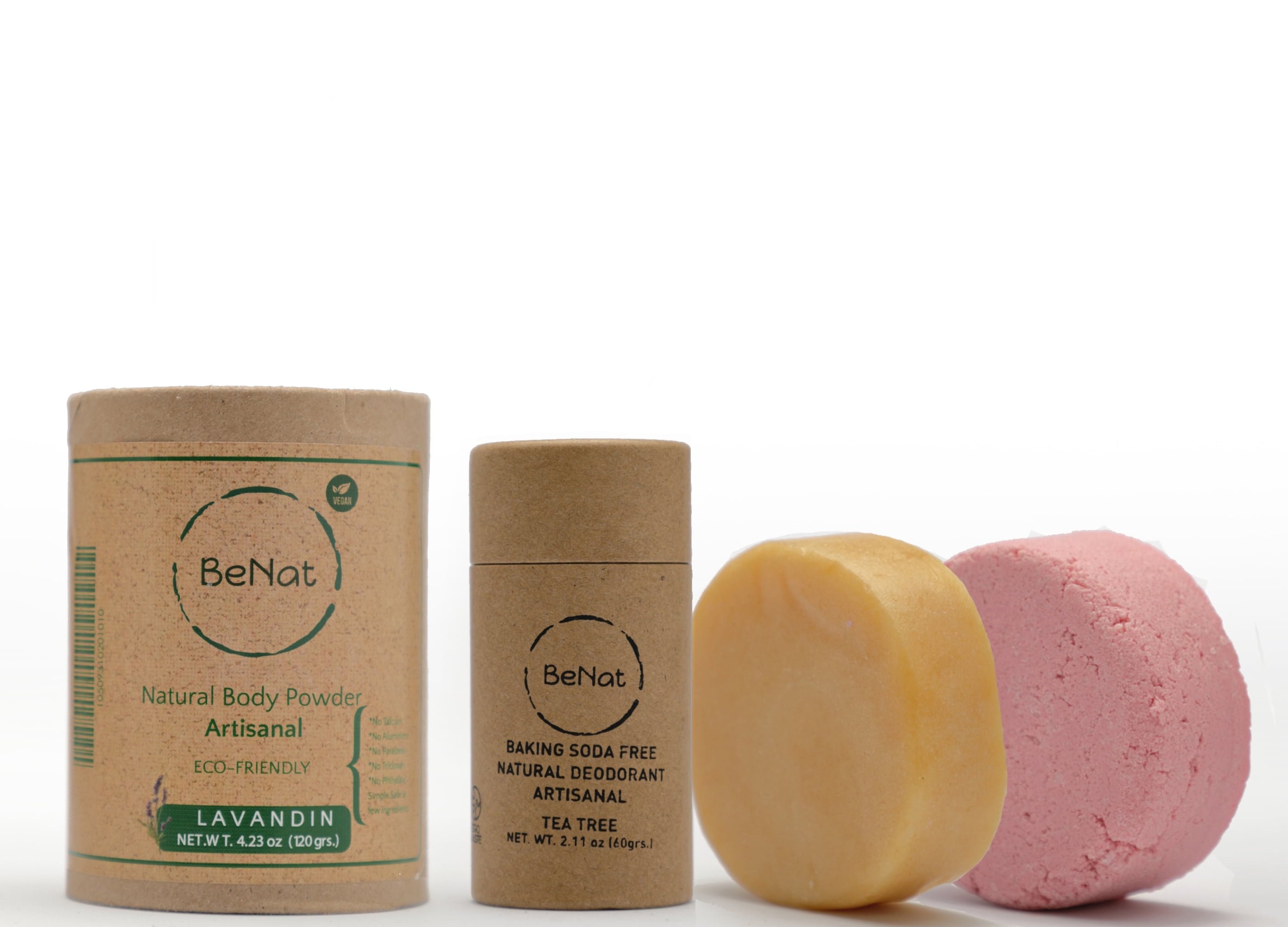 BeNat. Zero-Waste Ultimate 4-Pack Bundle. Zero-Waste Deodorant + Eco ...