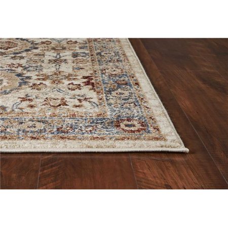 63" X 91" X 0.'5" Ivory Polypropelene Rug | Walmart Canada