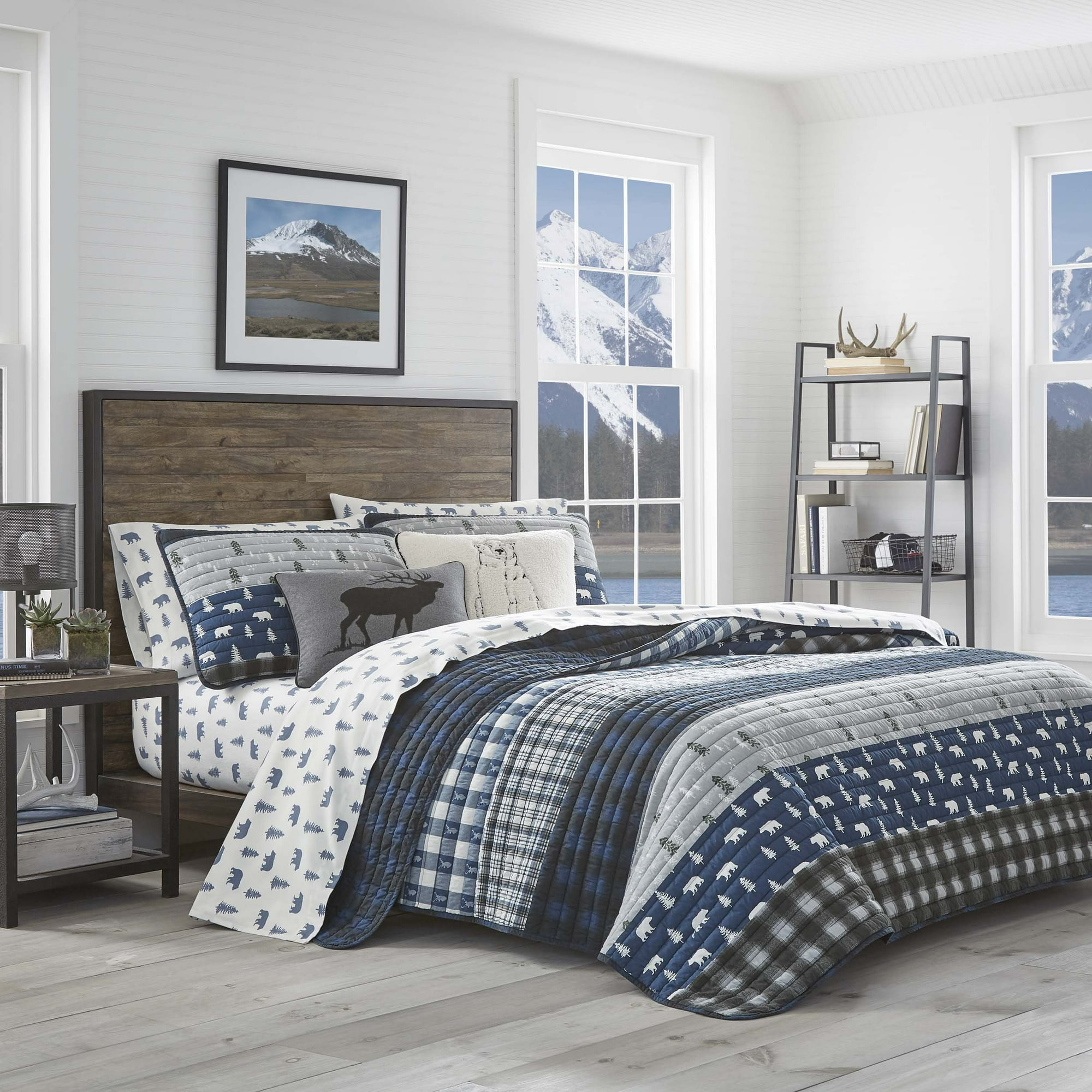 Click here for Eddie Bauer - Queen Quilt Set  Reversible Cotton B... prices