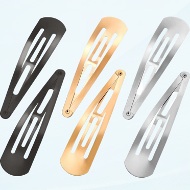 6 Pieces Large Metal Snap Hair Clips Non-slip Hair Barrettes Snap Hair ...