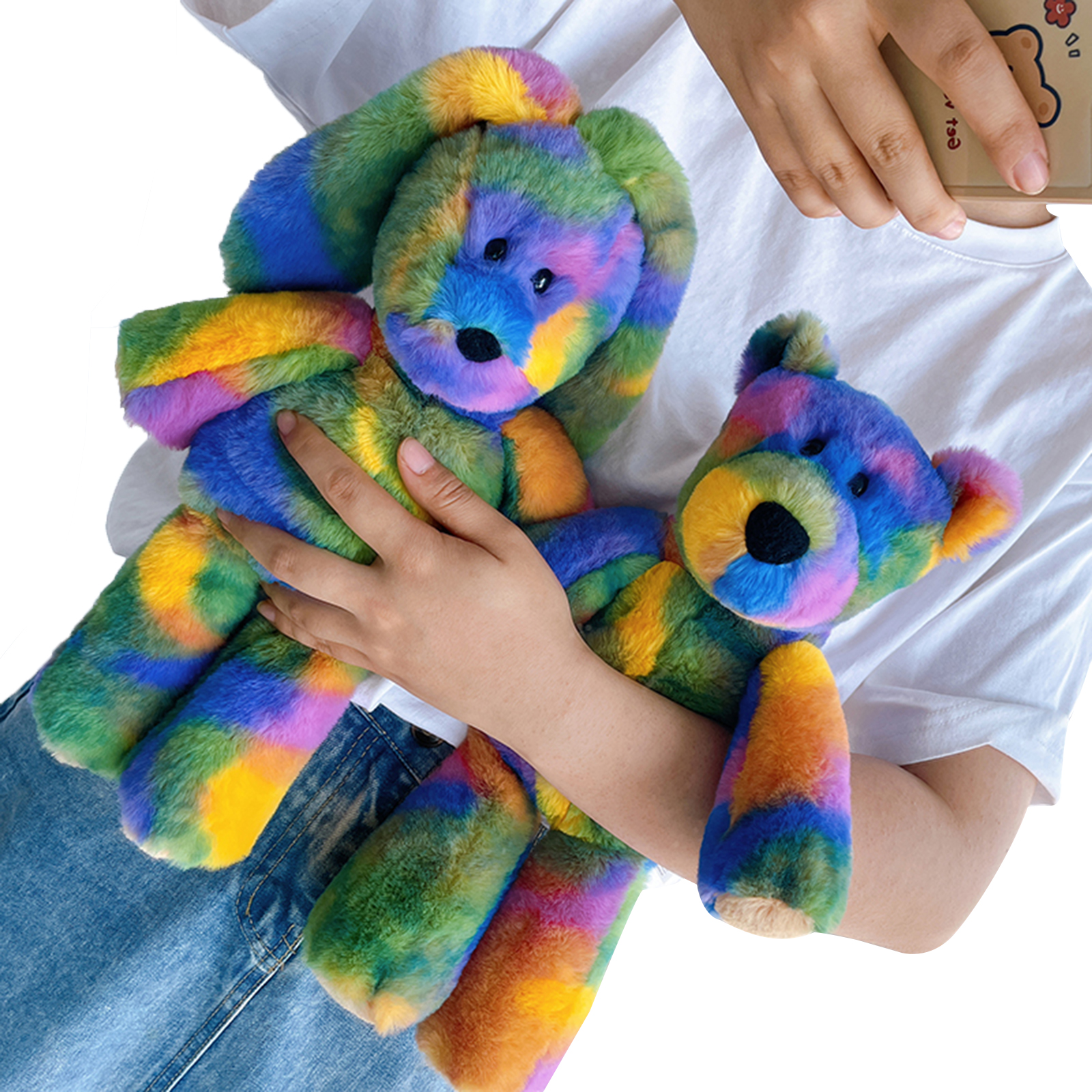 Buy Rainbow Plush Toy Bunny Plush Toy Stuffed Animal Cute Cartoon ...