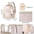 Vbiger Women Backpack 2 In 1 Pu Leather Shoulders Bag Chic School Bags