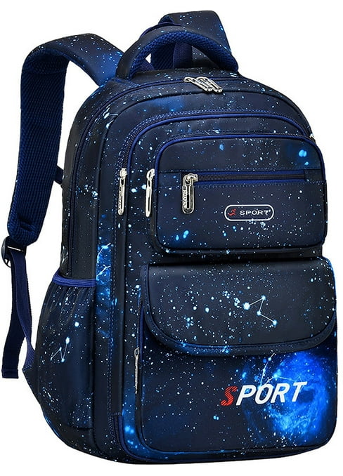 Lvelia Lightweight School Backpack for Boys, Blue Kids' Book Bag ...