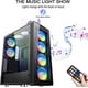 MUSETEX 8 PCS ARGB Fans ATX Mid-Tower Gaming PC Computer Case (T400-MS) - Walmart.com