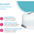XL Cake and Cupcake Carrier & Holder, Storage Container With Lid ...