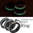 PAMTIER Men's Stainless Steel Spinner Rings for Stress Relief Comfort ...
