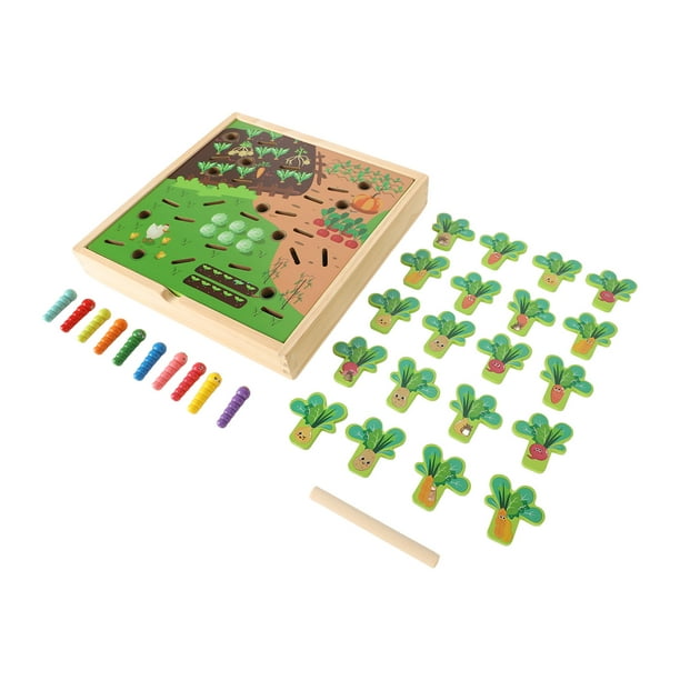 Carrot Harvest Toy,Wooden Vegetable Memory Game Wooden Carrots Harvest ...