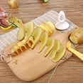 Manual Rotate Potato Slicer Stainless Steel And Plastic Twisted Potato