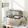 2 Tier Hamster Cage with Deep Tray, Tube System, Water Bottle, Ramp ...