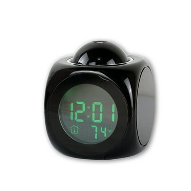 Reizen LCD Talking Alarm Clock- Rectangular - Walmart.com