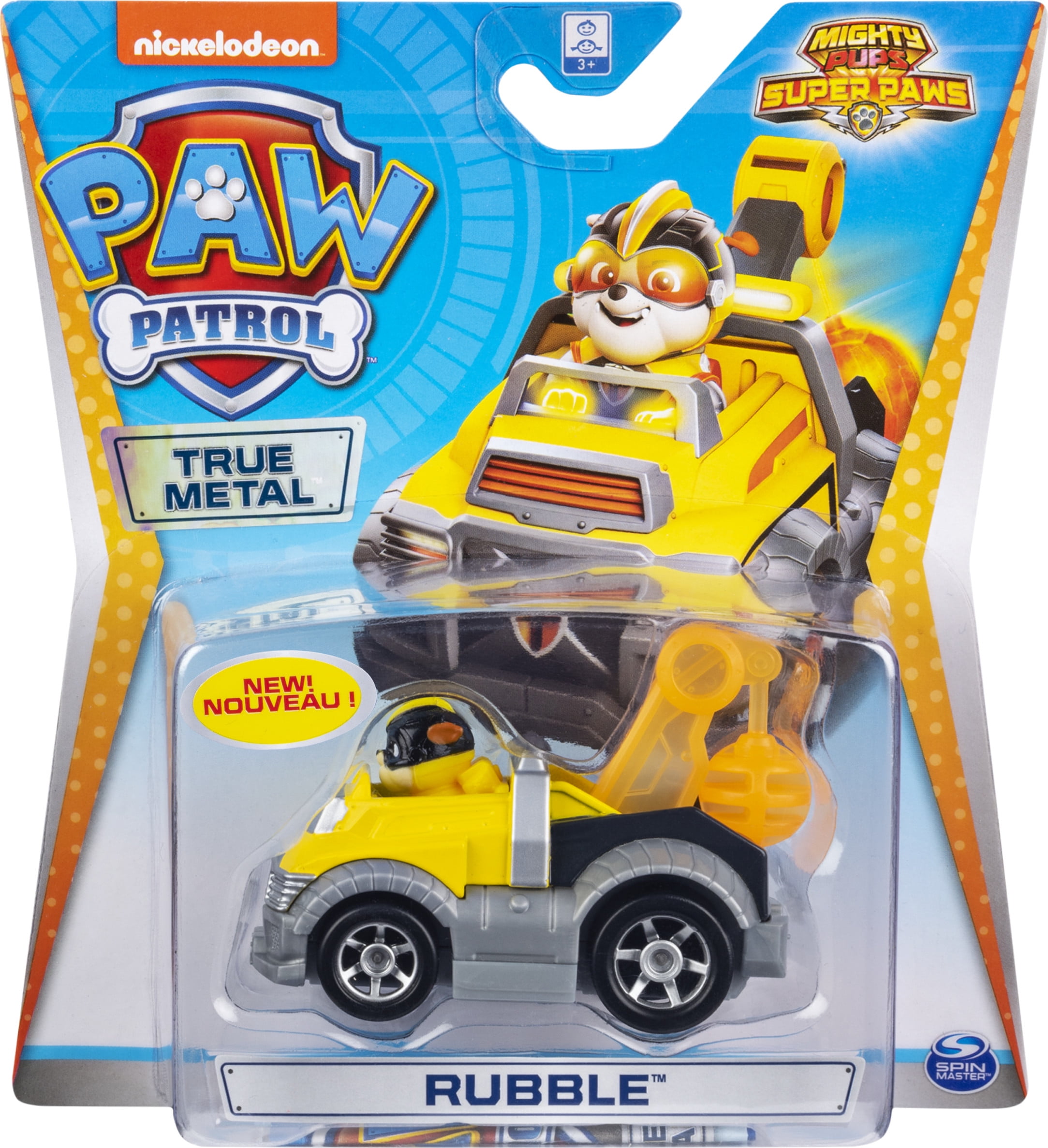 PAW Patrol, True Metal Mighty Rubble Super PAWs Collectible Die-Cast ...