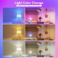 Cinny Smart Light Bulbs, WiFi Full Color Changing Light Bulb, Music ...