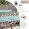 Boho Geometric Round Tablecloth for 55-60 Inch Tables,Fitted Table ...