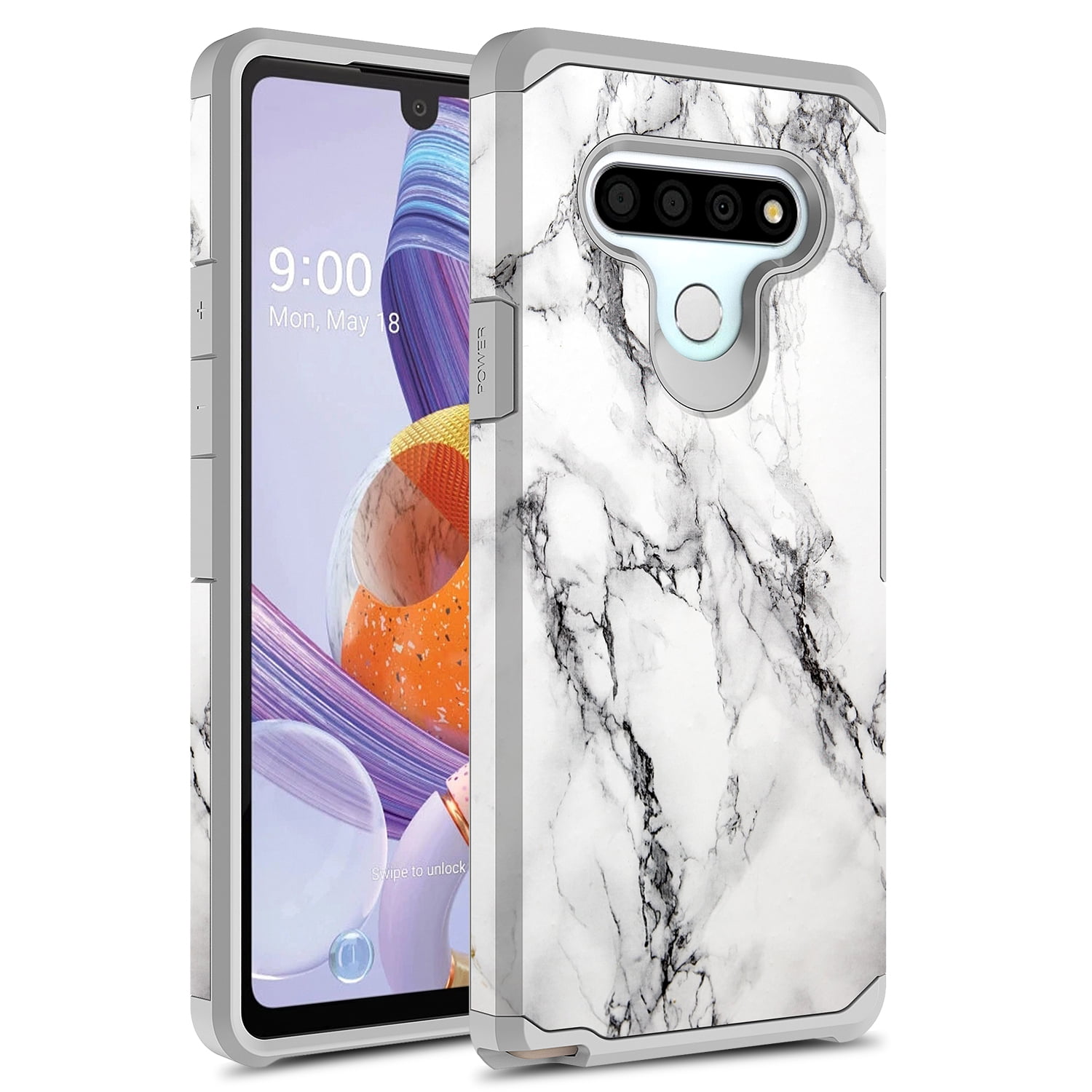 LG Stylo 6 Case, KAESAR Slim Hybrid Dual Layer Shockproof Hard Cover ...