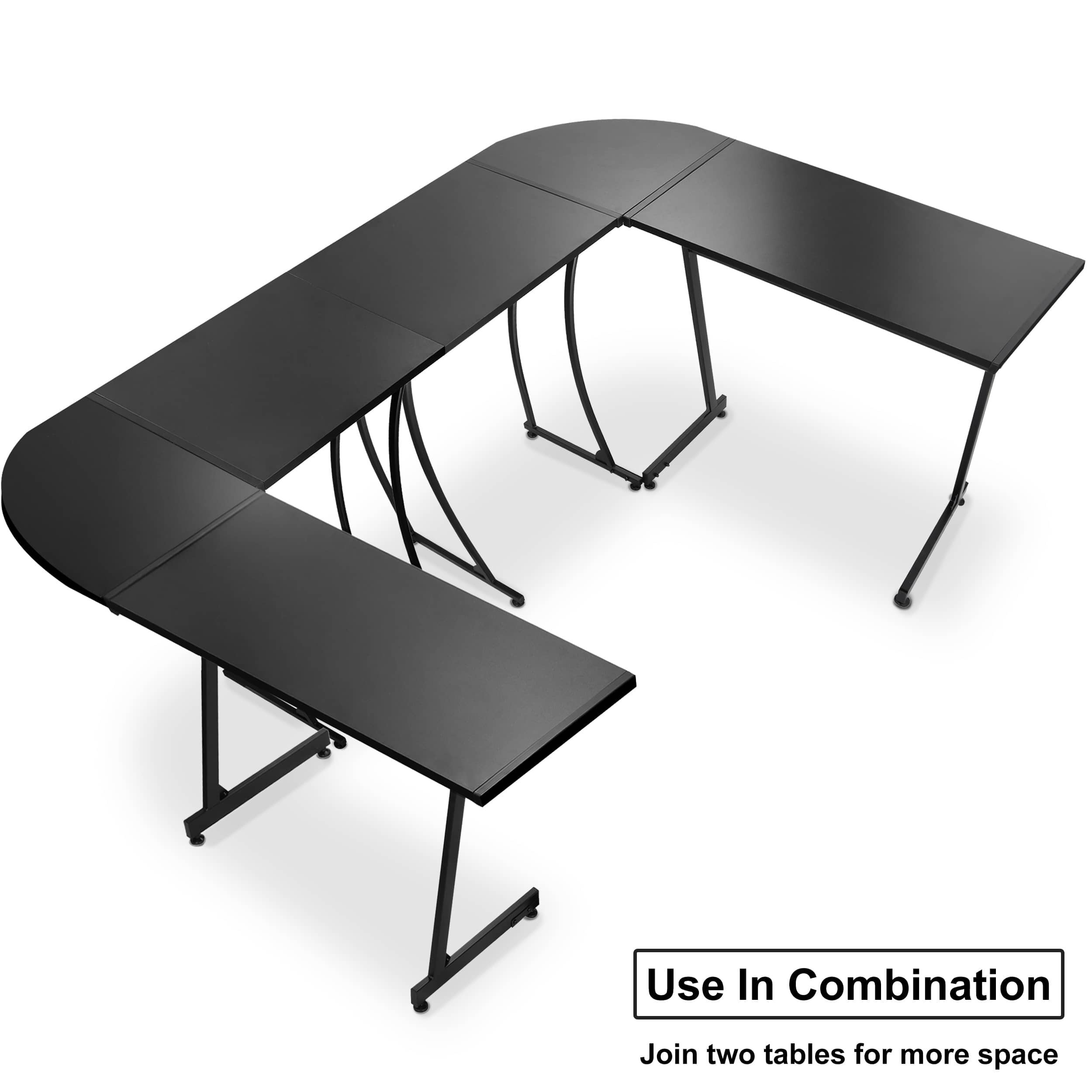 Buy ZENY Modern L-Shaped Laptop Corner Desk Computer Desk Table Writing ...