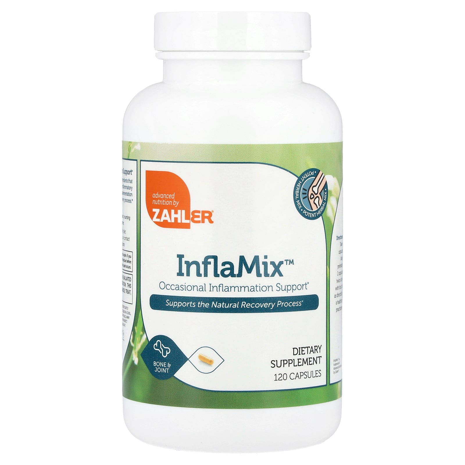 Suplemento Zahler Inflamix para inflamación ocasional, 120 cápsulas ...