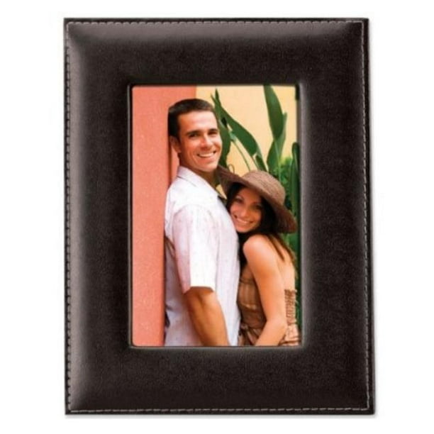 Black Leather 5x7 Picture Frame - Walmart.com