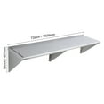 KFFKFF Wall Mounted Shelf Kitchen Restaurant Shelving 72" x 18 ...