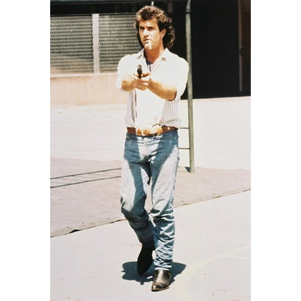Mel Gibson Full Length With Gun as Martin Riggs in Lethal Weapon 24x36 ... Mel Gibson Full Length With Gun as Martin Riggs in Lethal Weapon 24x36 ...