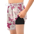 BZSMCE Swim Shorts Pink Butterfly For Quick-Dry Shorts With Anti-Chafe ...