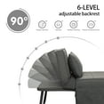 BIGSYY 4-in-1 Multi-Function Folding Ottoman Velvet Couch Bed ...