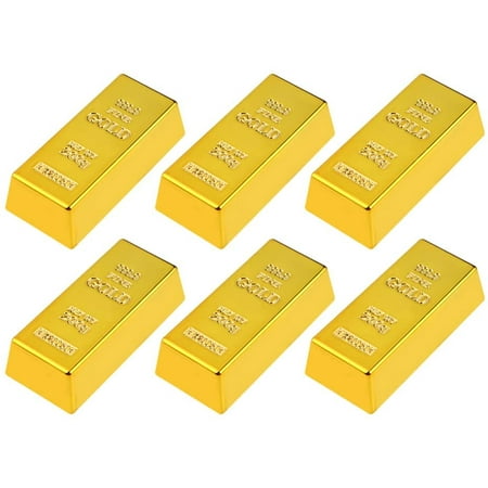 Fake Golden Brick Bullion Plastic Gold Bar Fake Golden Brick Shiny ...