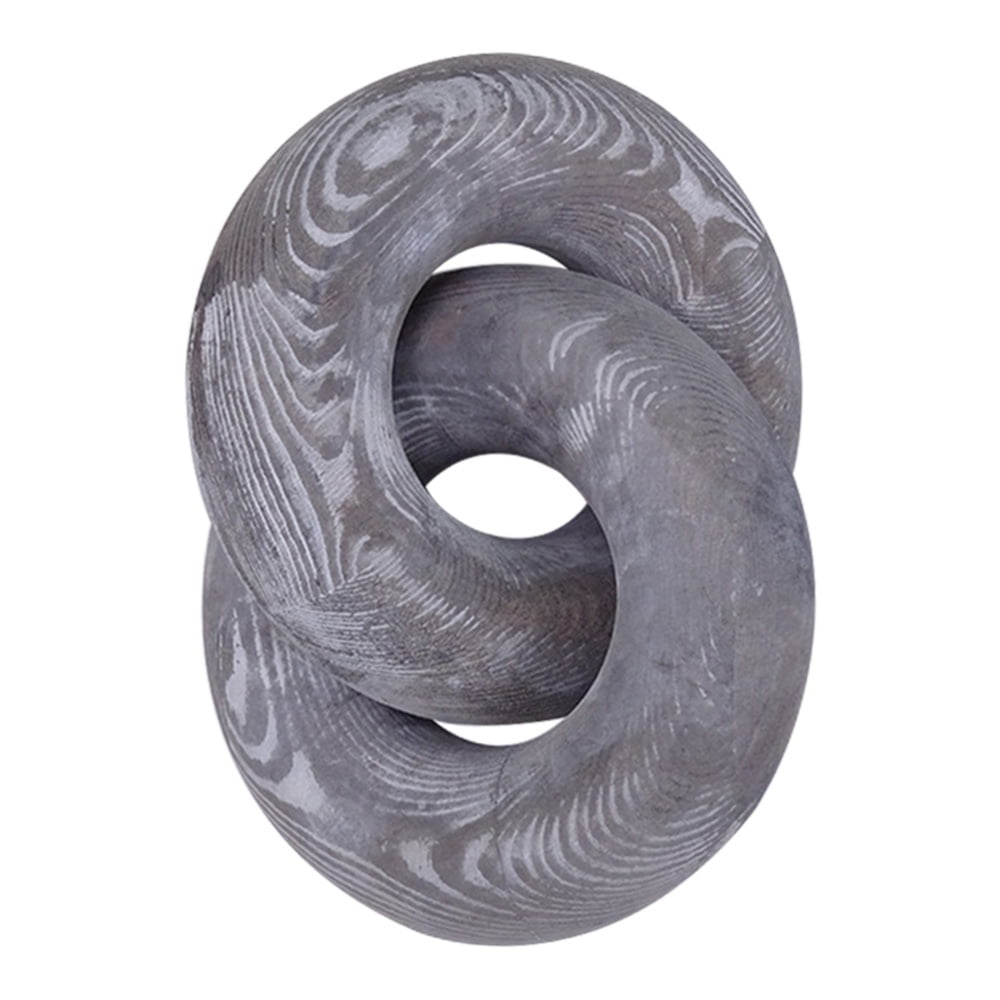 Wood Chain Link Decor, Hand Boho Carved Decor for Table , Shelf Decor ...