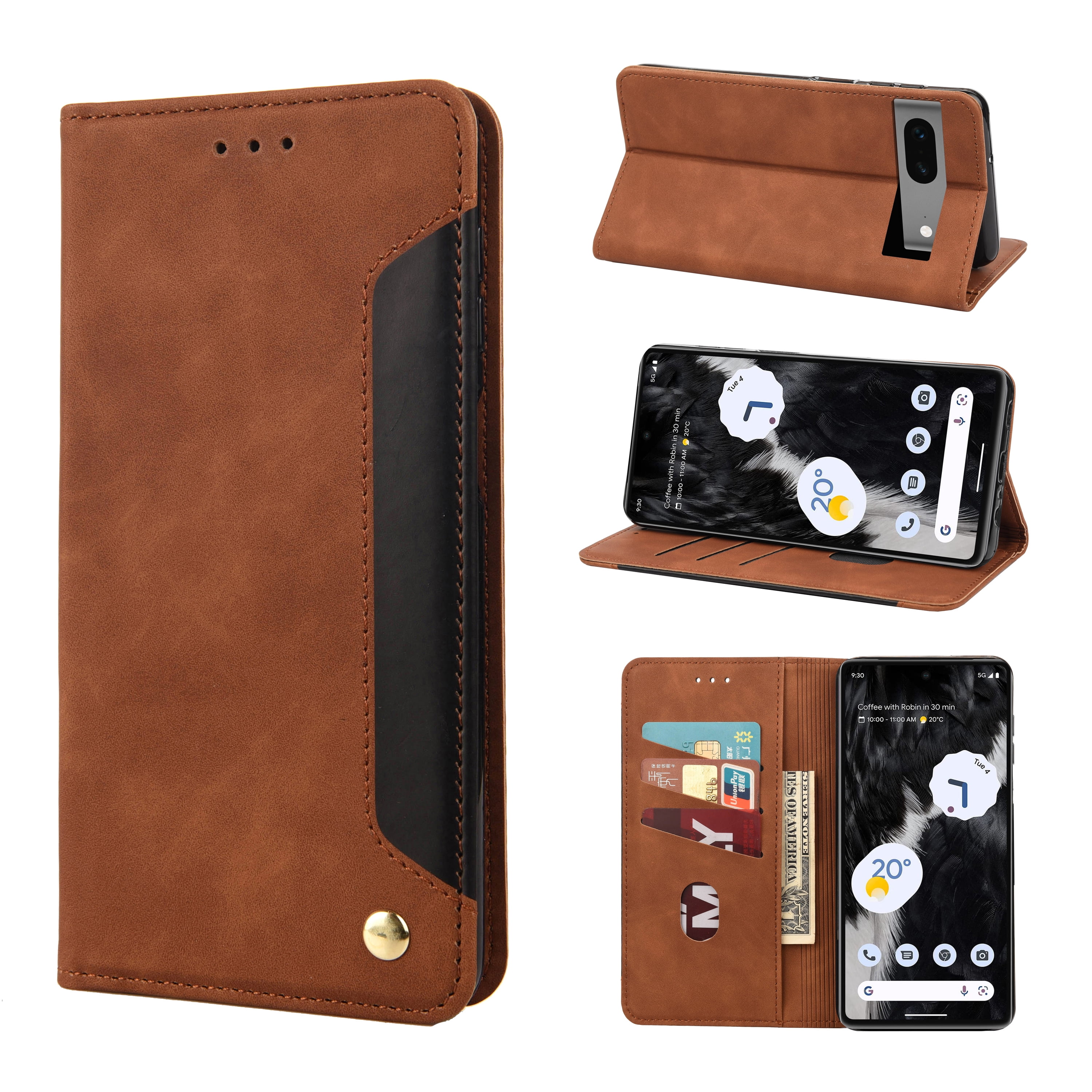 Feishell for Google Pixel 7a Wallet Case,Shockproof Ultra Thin Premium ...