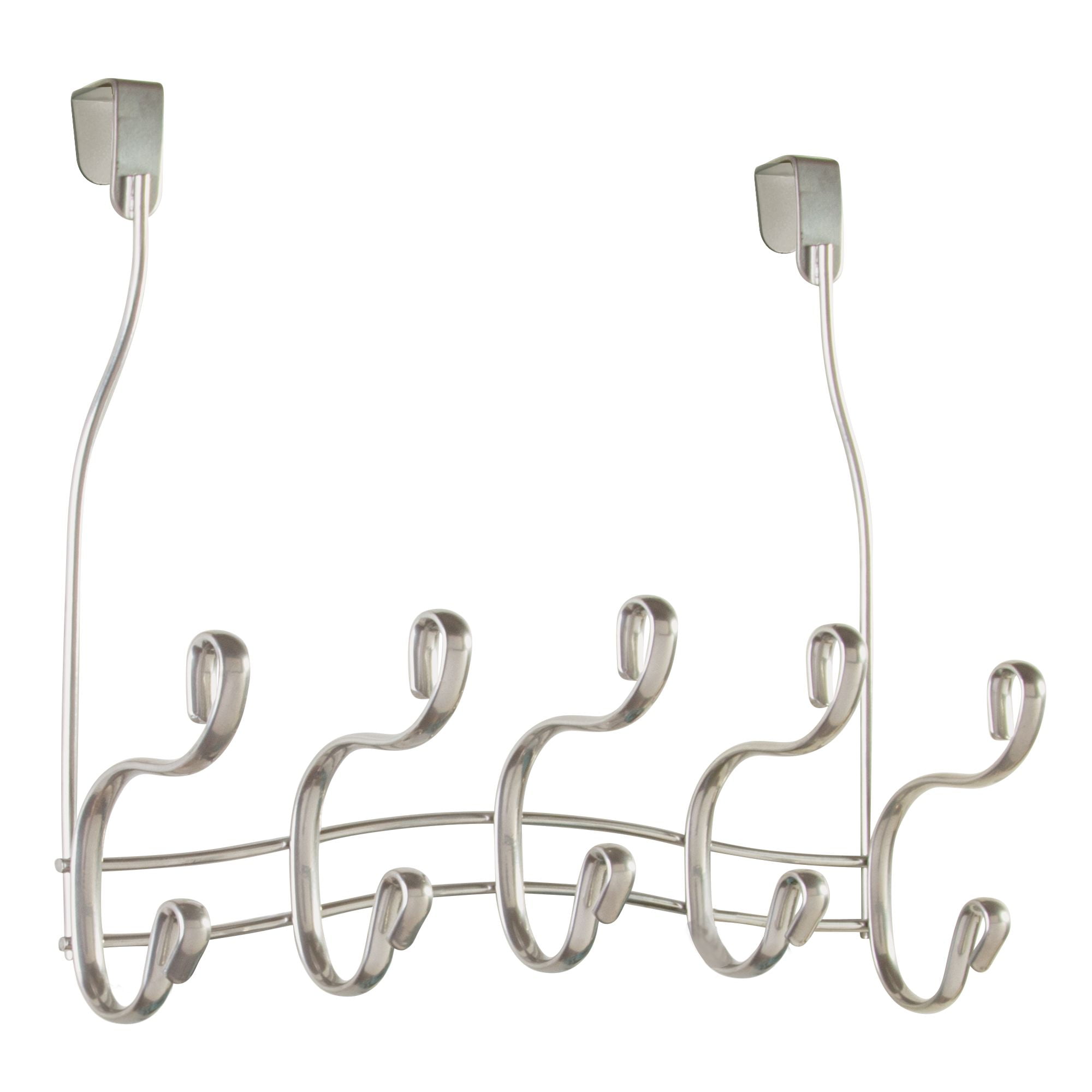 Interdesign Matte Satin Over The Door 5 Hook Rack - Walmart.com
