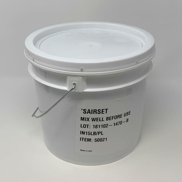Sairset Refractory Cement, 15 Pound Plastic Pail - Walmart.com