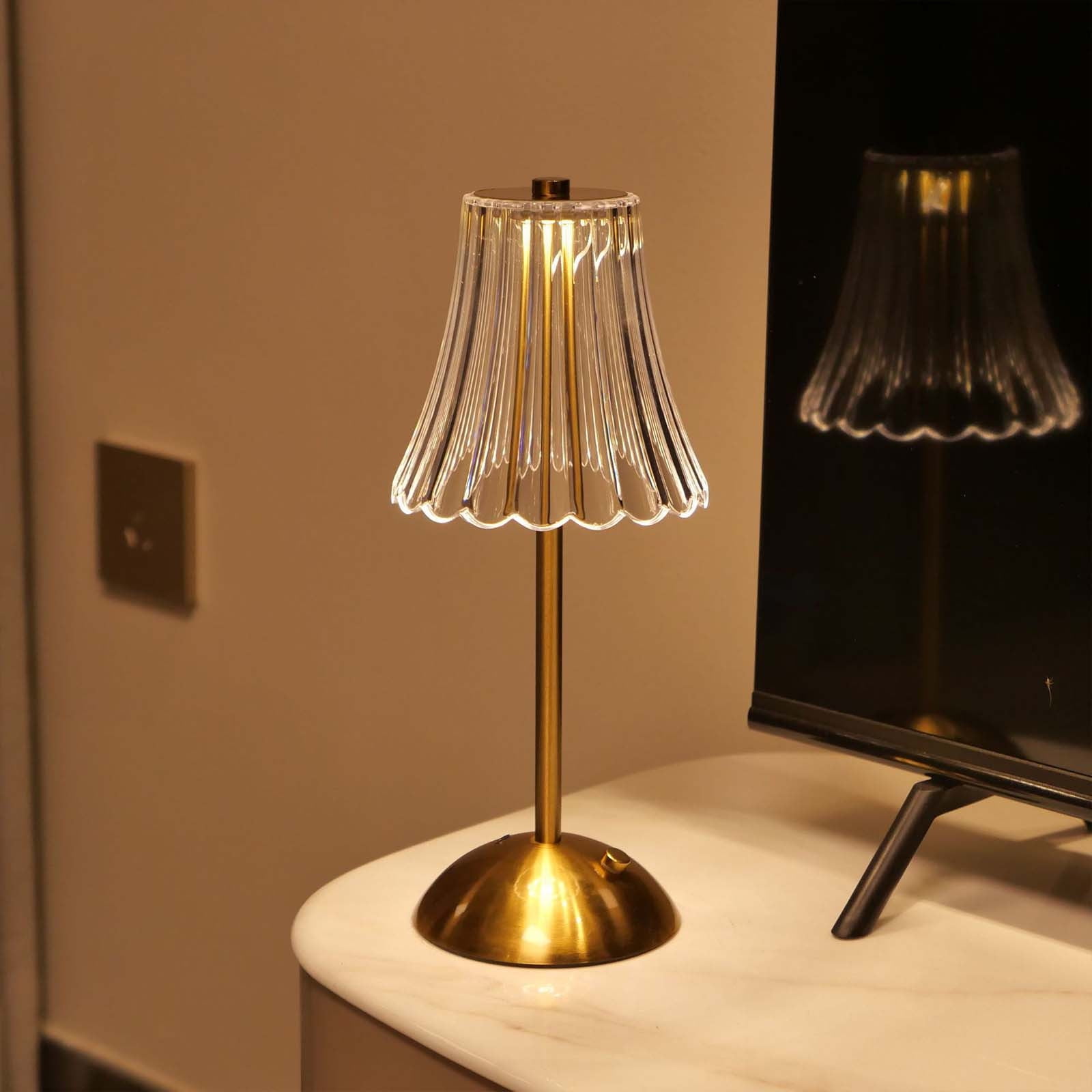 Click here for Rewenti Retros Crystal Table Lamp Bedroom Bedside... prices