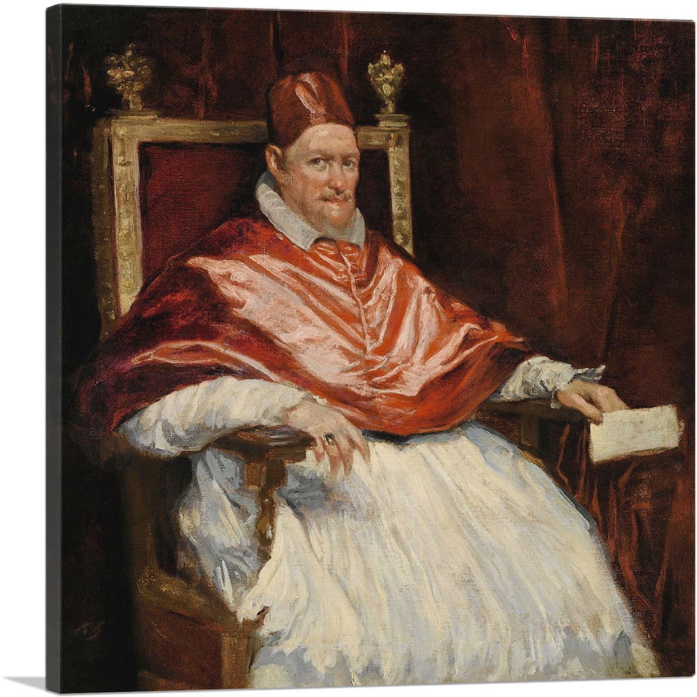 ARTCANVAS Portrait Of Pope Innocent X Canvas Art Print by Theodore ...