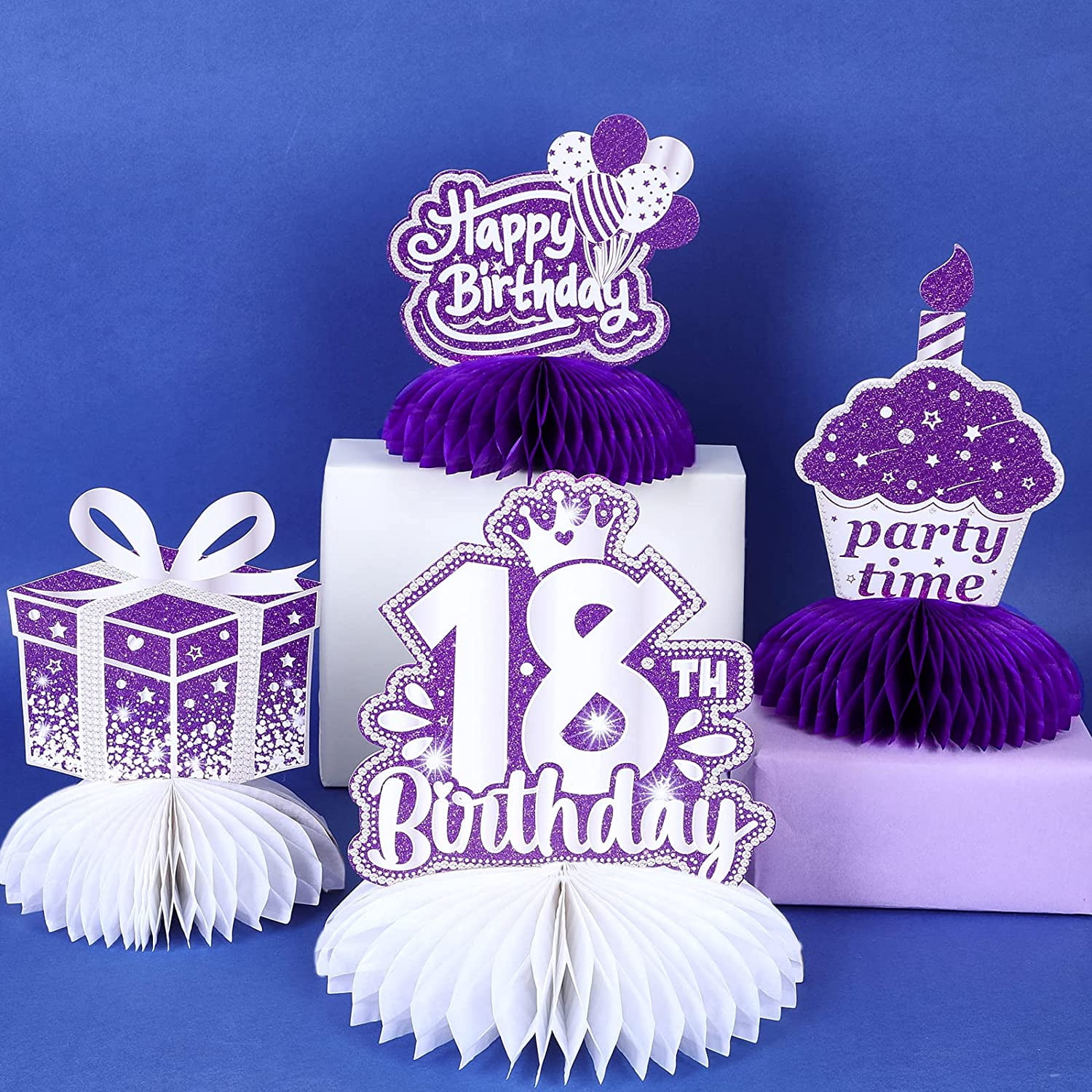 Purple 18th Birthday Cake