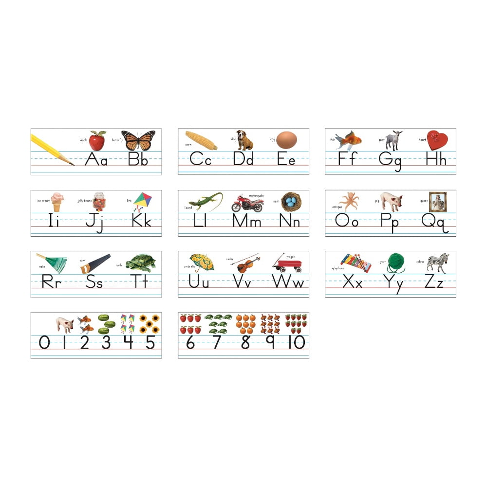 Carson Dellosa Traditional Manuscript Alphabet With Photographs