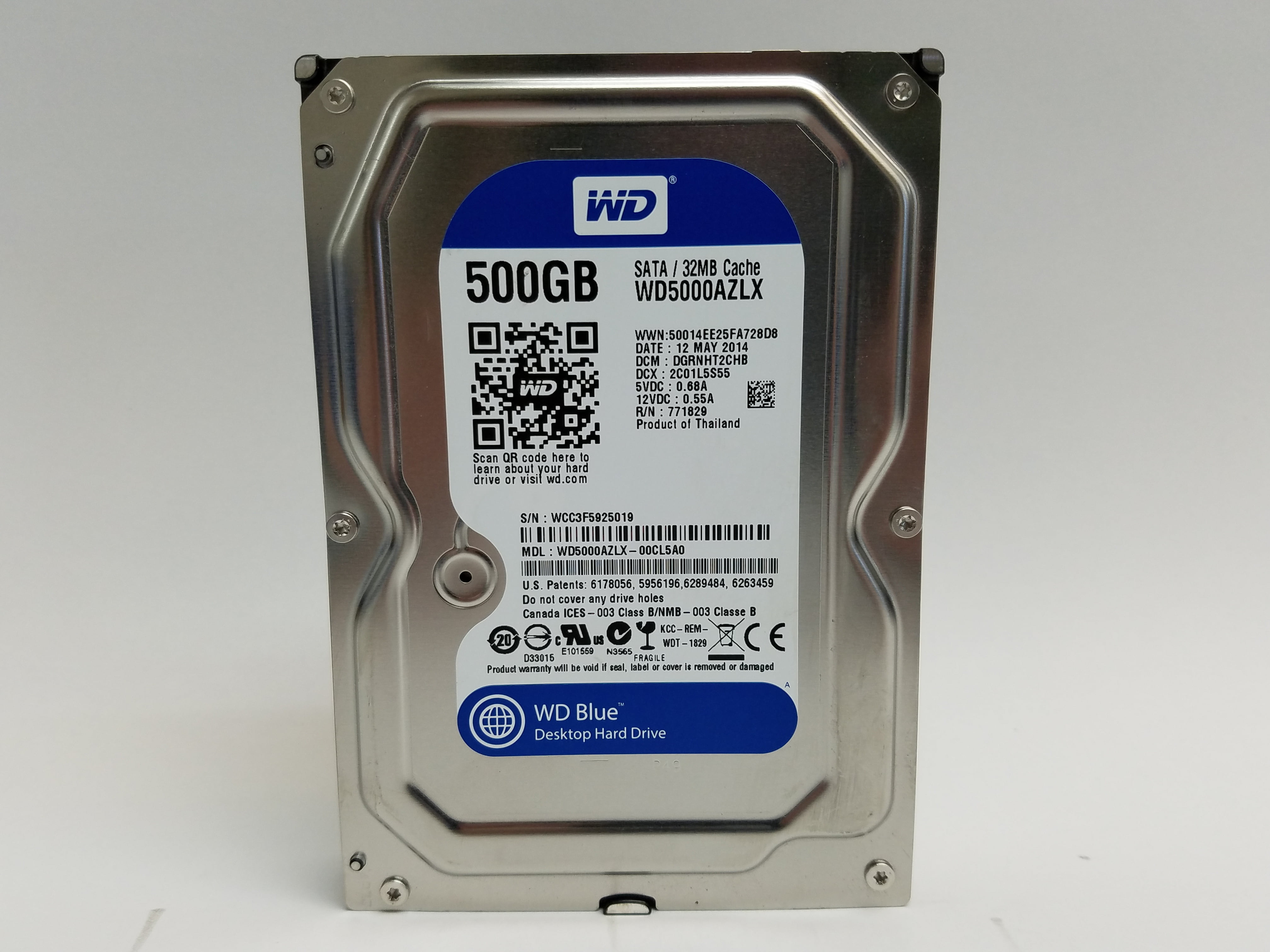 Used Western Digital WD Blue WD5000AZLX 500GB 3.5" SATA III Desktop ...