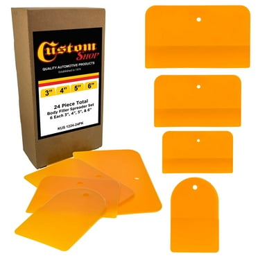 Body Filler Spreaders 3 Sizes Reusable Plastic Auto Body Spreader for ...
