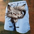 Daiosportswear Men's Lightweight Humorous Print Swim Shorts for Beach ...