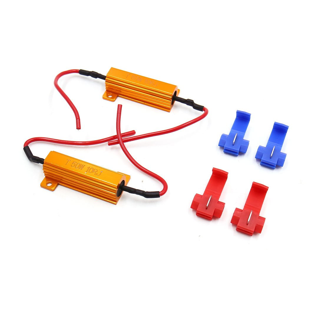 Xotic Tech 2pcs 50w 6-ohm Load Resistor Fix LED Bulb Fast Hyper Flash ...